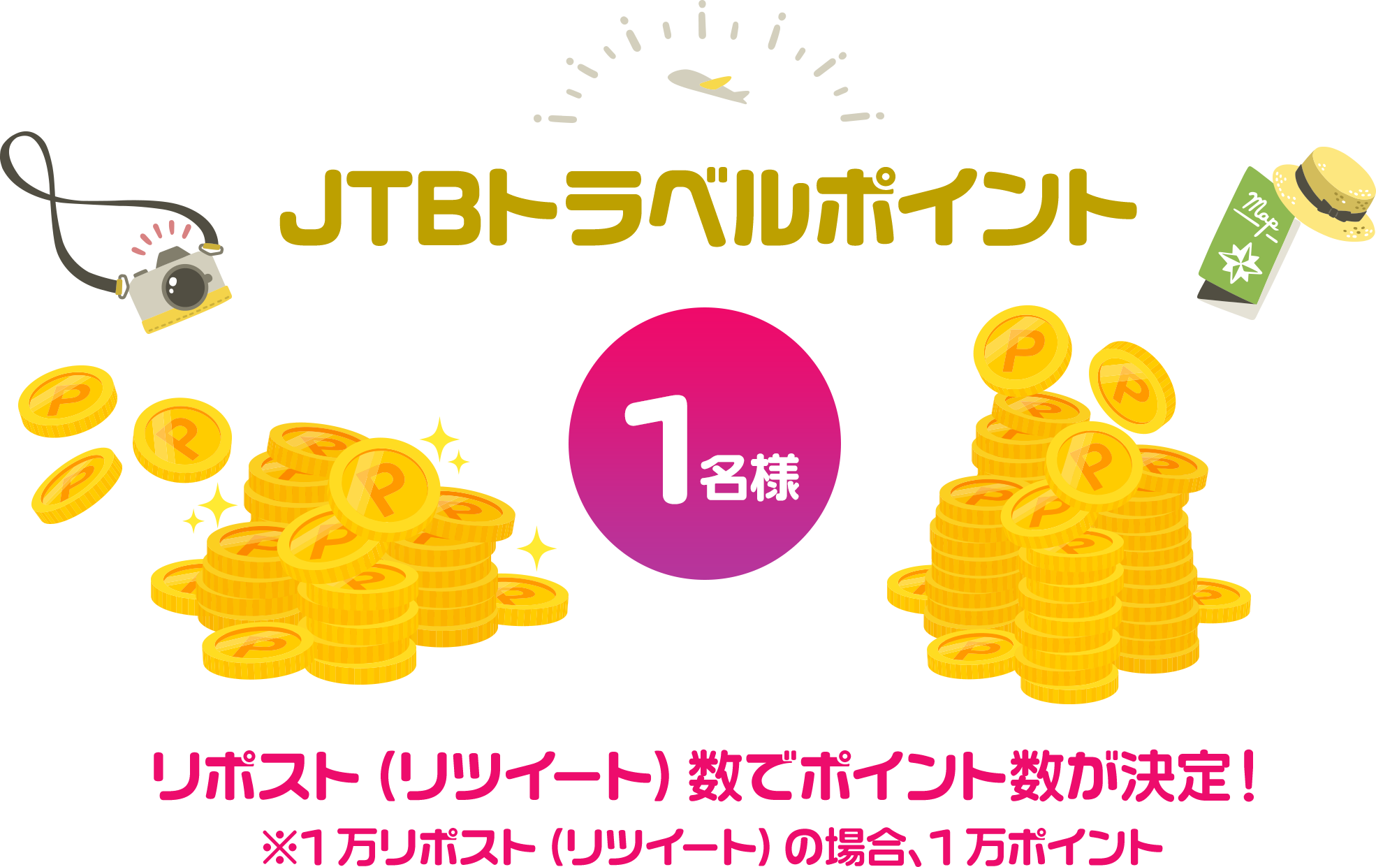 リポスト（リツイート）すればするほどポイント数UP！JTBトラベルポイントプレゼントキャンペーン | JTB